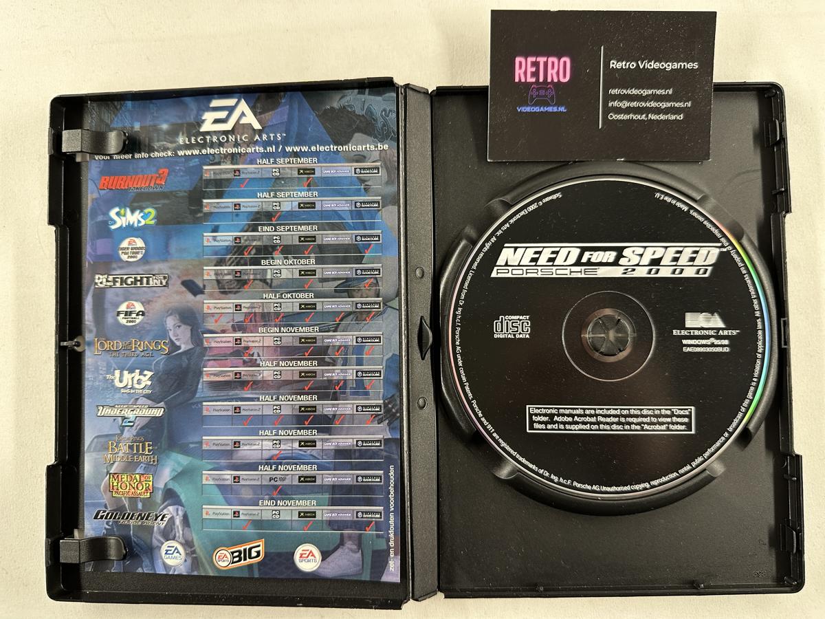 Need for Speed Porsche 2000 EA TOP Series PC Game - Retro Videogames