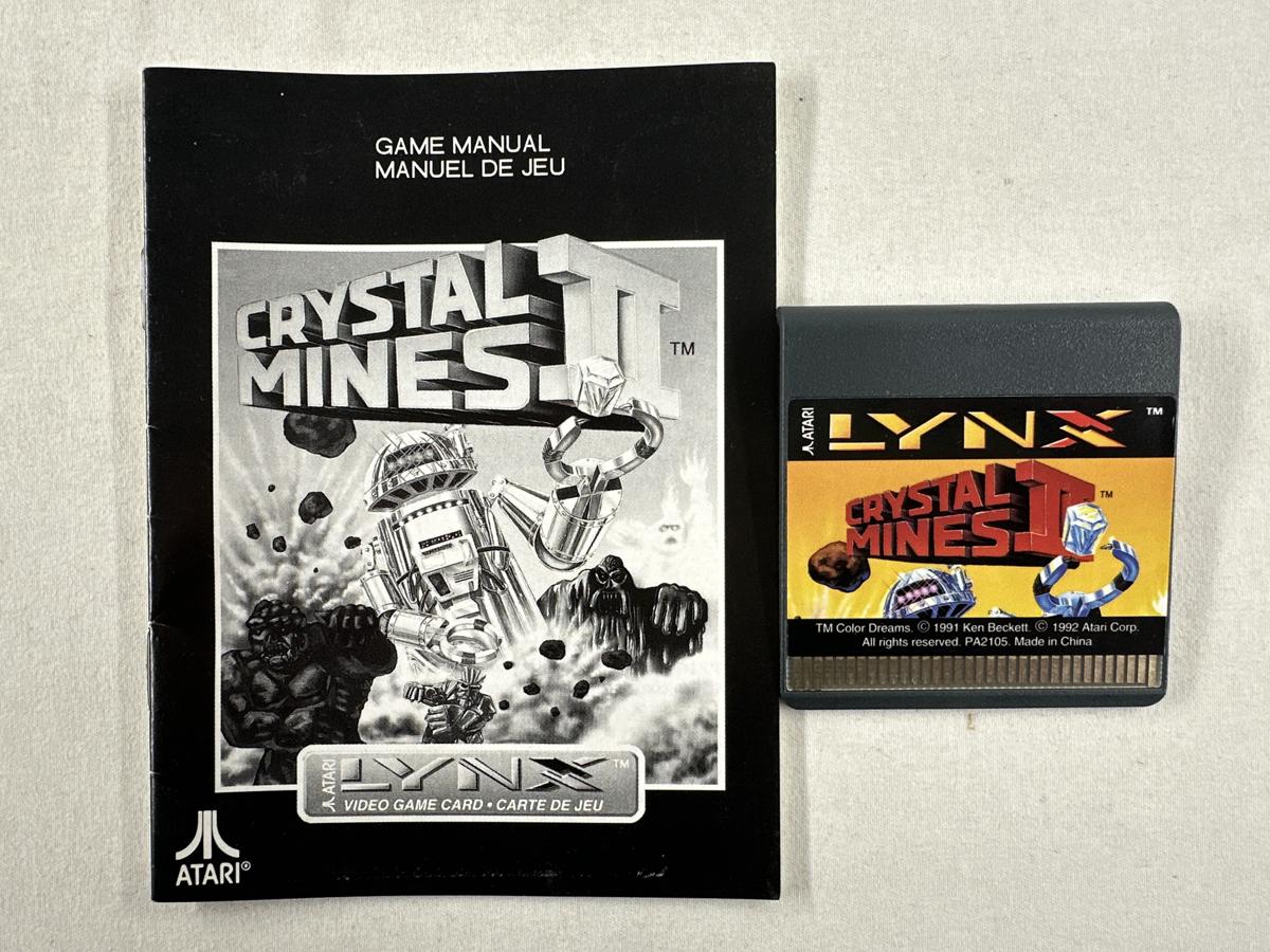 Crystal Mines II + handleiding Atari Lynx - Retro Videogames